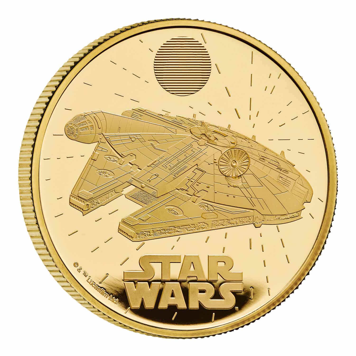 Iconic Star Wars Treasure: 1oz Gold Proof Millennium Falcon